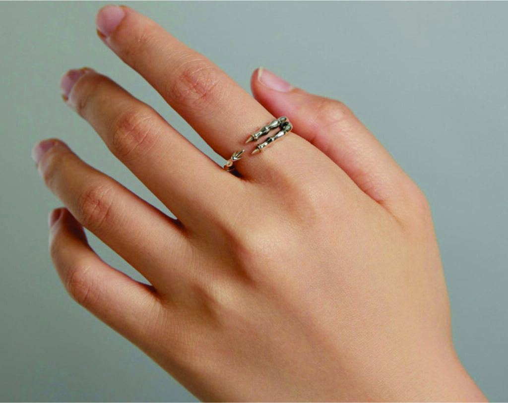 Silver Claw Adjustable Ring - Sterling Silver - Silver Wholesalers